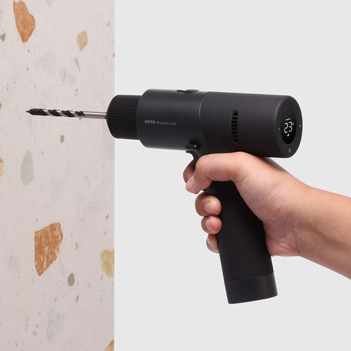 HOTO Set de Herramientas con Taladro Brushless 12V