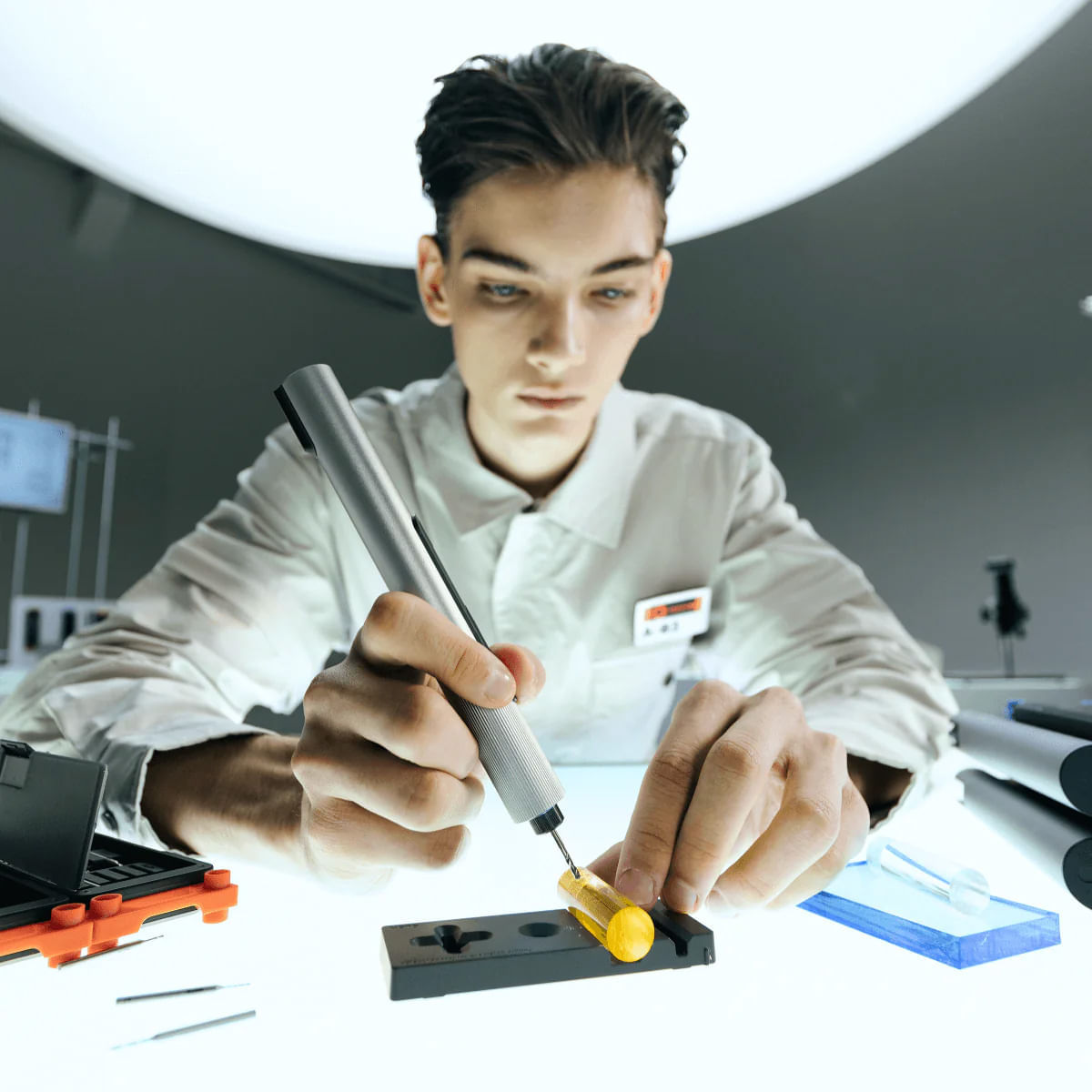 HOTO Set Taladro Eléctrico Mini 20 Piezas